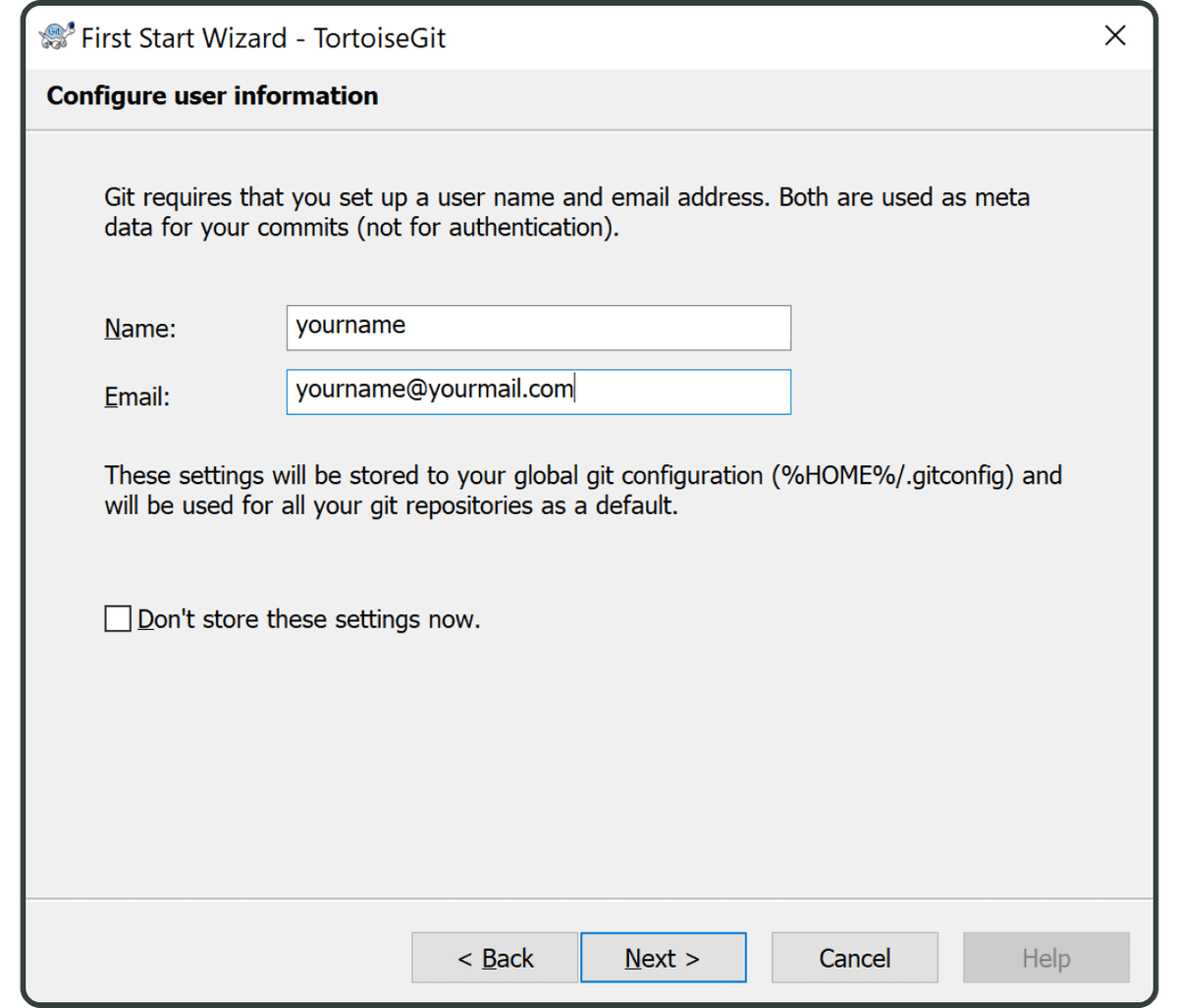 Default settings | Git tutorial | Nulab